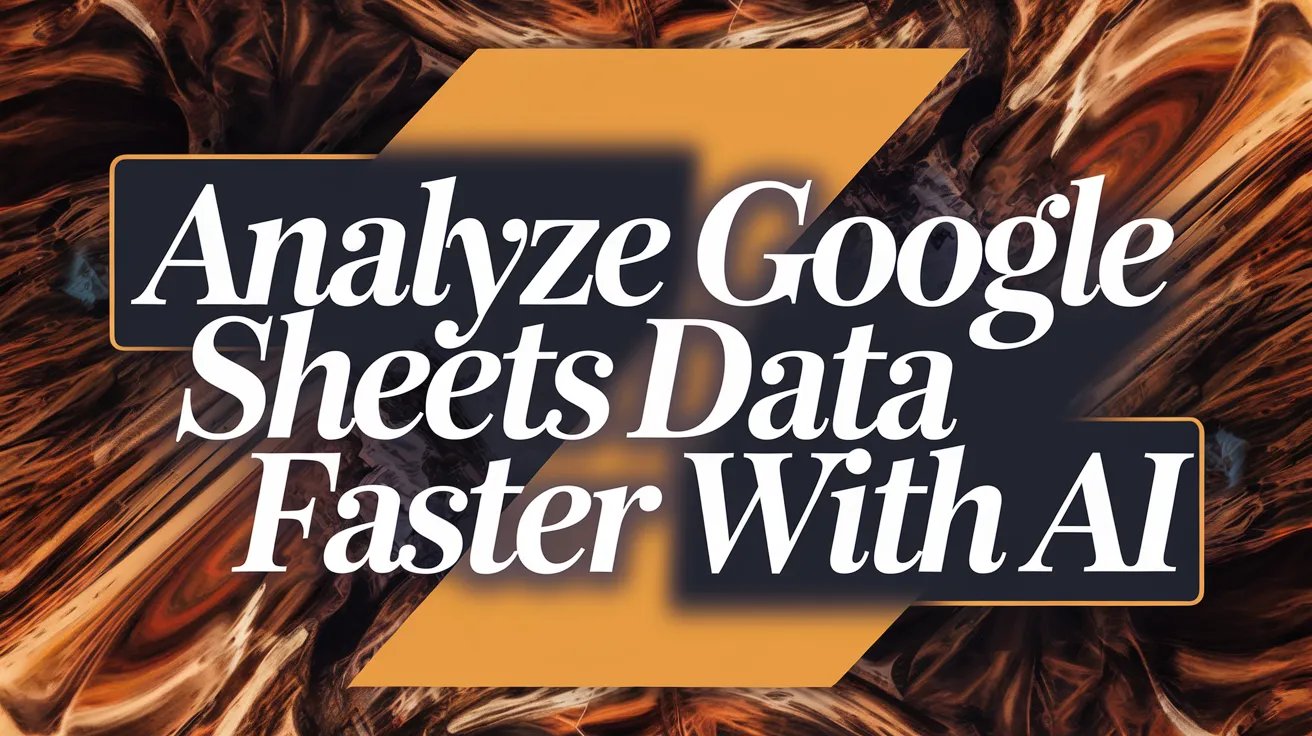 Analyze Google Sheets Data Faster with AI - Datatunnel